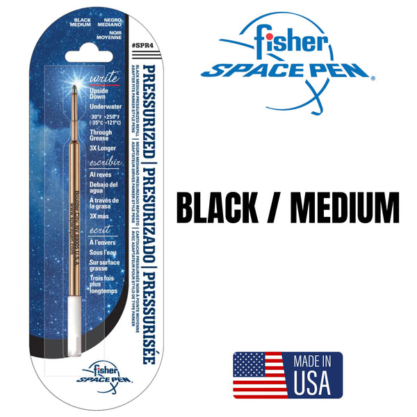 Fisher Space Ink Refill (Black/Medium) #SPR4 | The Atomic Bear