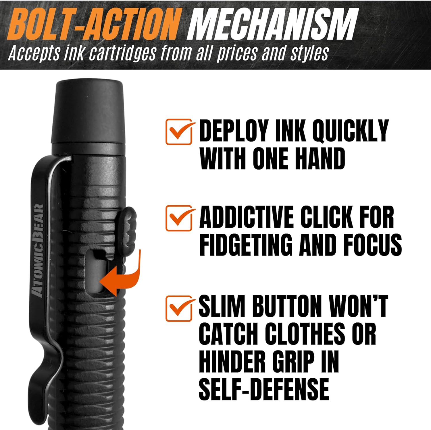 Stealth Pen Pro Black | The Atomic Bear